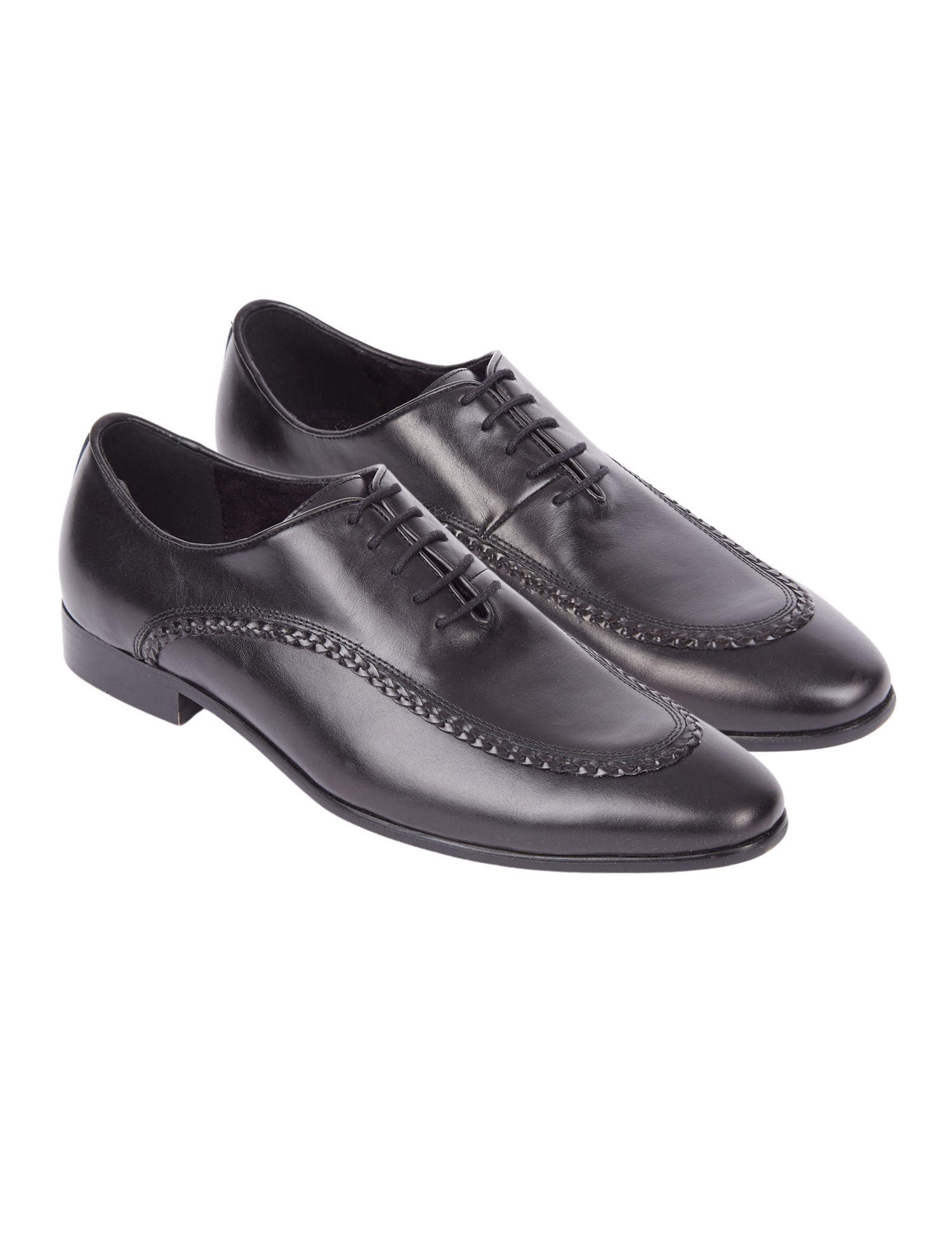 Jeff Banks Jeff Banks Black Plait Detail Formal Shoe- currently ...