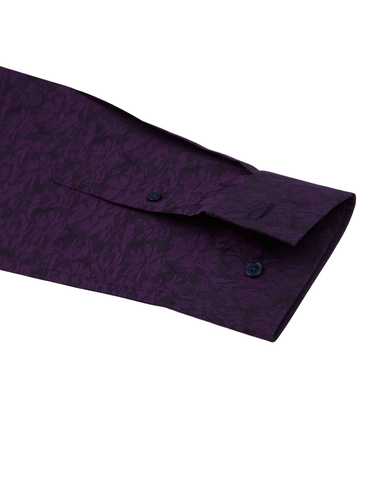 Stvdio by Jeff Banks Jeff Banks Purple Long Sleeve Floral Jacquard ...